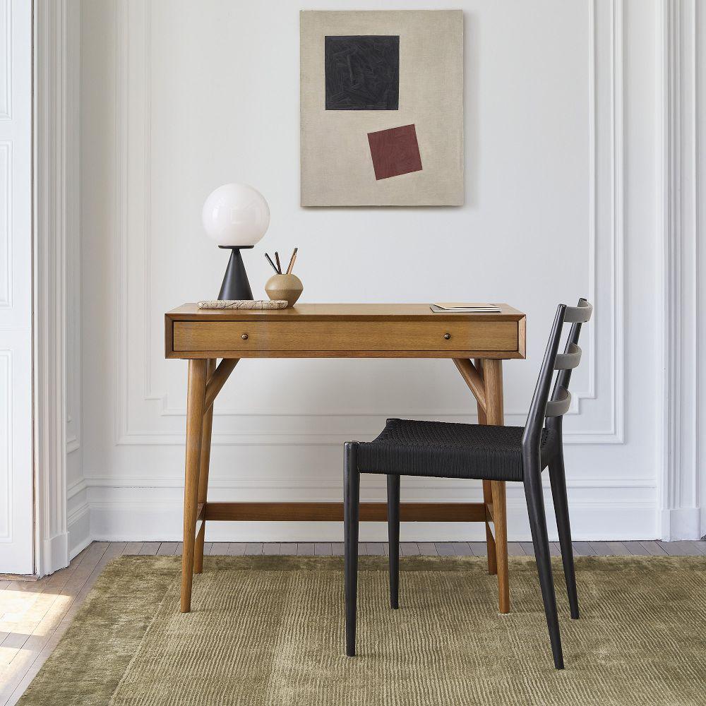 Mid Century Mini Desk Stylish Small Space Solution West Elm UK